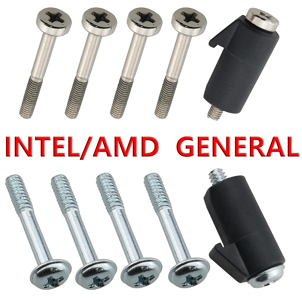 MEETOOT Two Hole Fan Fastener 1366 Motherboard Two-Hole Fan Buckle Radiator Bracket Screw Plastic Buckle Bracket