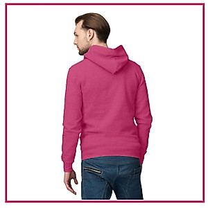 Tee Hunt Pink Ribbon Distressed Flag Hoodie Breast Cancer Awareness Sweatshirt Hot Pink Large