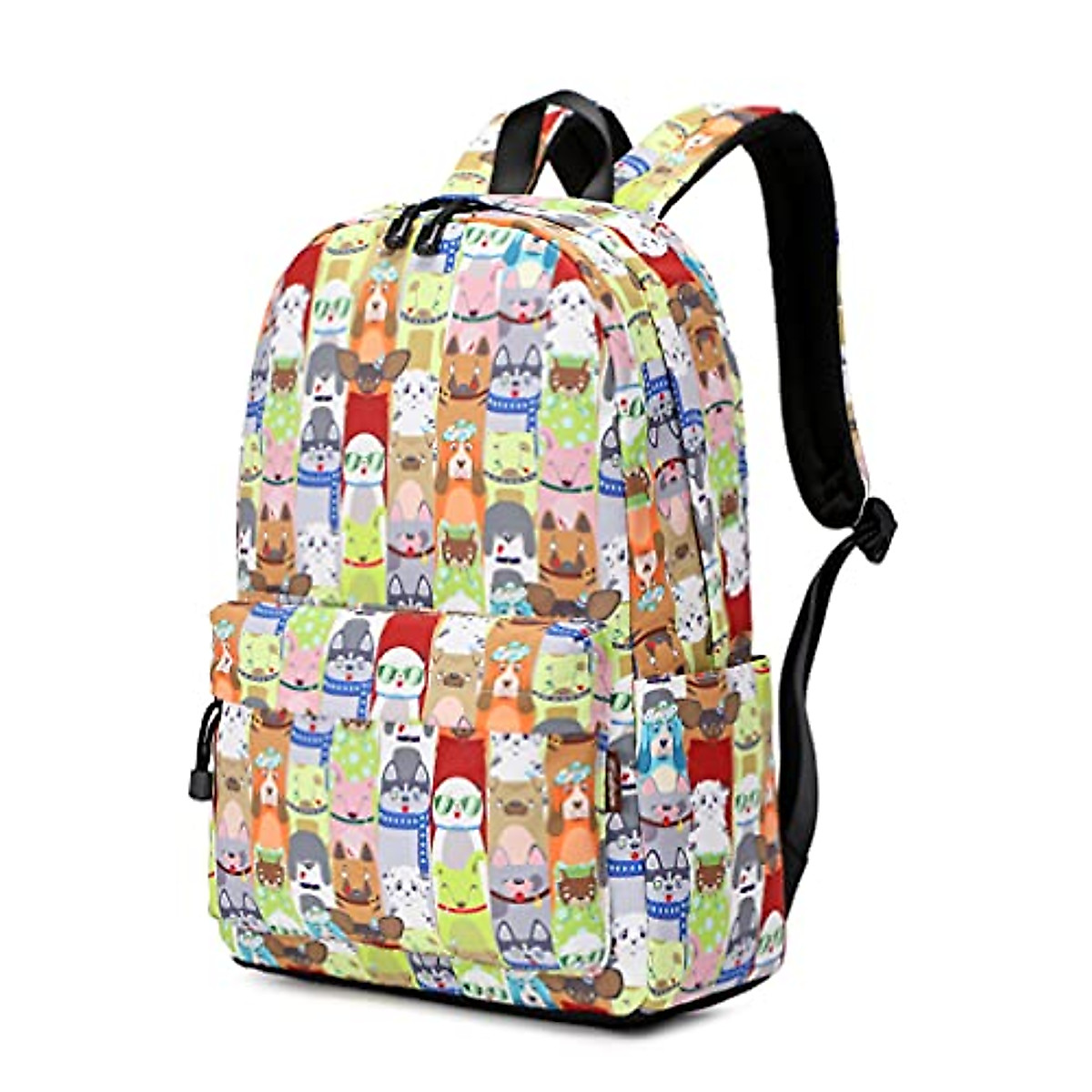 Wadirum Trend Printed School Backpack for Teenage Kids Schoolbag Dog