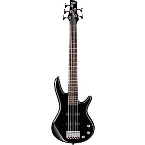 Ibanez 5 String Bass Guitar, Right, Black (GSRM25BK)