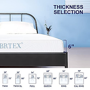 SUBRTEX 5 Inch Twin XL Gel Memory Foam Mattress with Removable Soft Cover， Body Support Pressure Relieving Mattress，CertiPUR-US Certified, Bed in A Box(5 Inch, Twin XL)