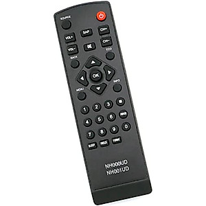 NH000UD NH001UD Replace Remote Control for Emerson TV Remote and for Sylvania TV Remote LC220SL1 LC190SL1 LC320SL1 LC320SLX LC195SLX LC190EM1 LC190EM2 LC195EMX LC220EM1 LC220EM2 LC260EM1 LC260EM2