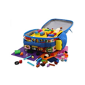 Lego Minifigures Boys Girls Soft Insulated School Lunch Box (One Size, Lego Minifigures)