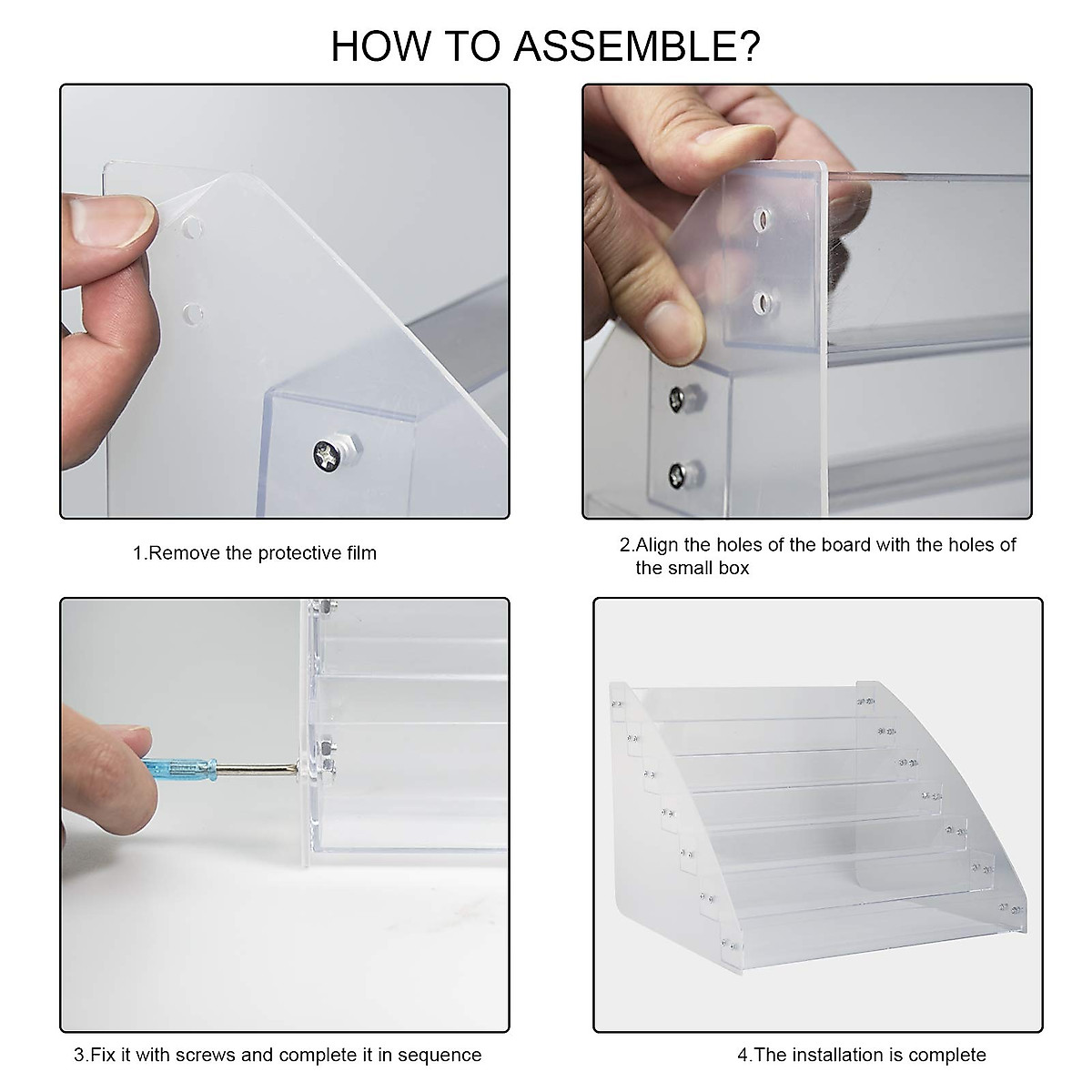 DSVENROLY Nail Polish Organizer, 84 Bottles of 7 Layers Professional Acrylic Nail Polish Display Rack, Eyeglass Storage Essential Oils Holder for Ink, Cosmetic Dropper Bottle (7 Tiers)