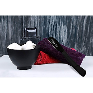 100 BLADES + Facón Professional Standard Japanese Straight Edge Faether Barber Razor - Salon Quality Cut Throat Shavette