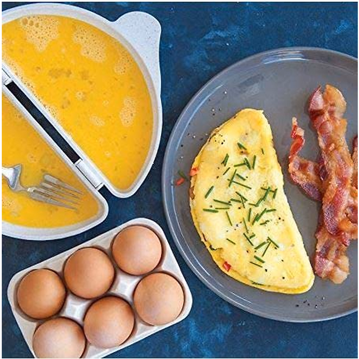 Ceramic Egg Cup, Set of 4 Porcelain Egg Cup for Soft Boiled Egg with Egg Topper Cutter Egg Holder Set for Breakfast, Kitchen, Decorative