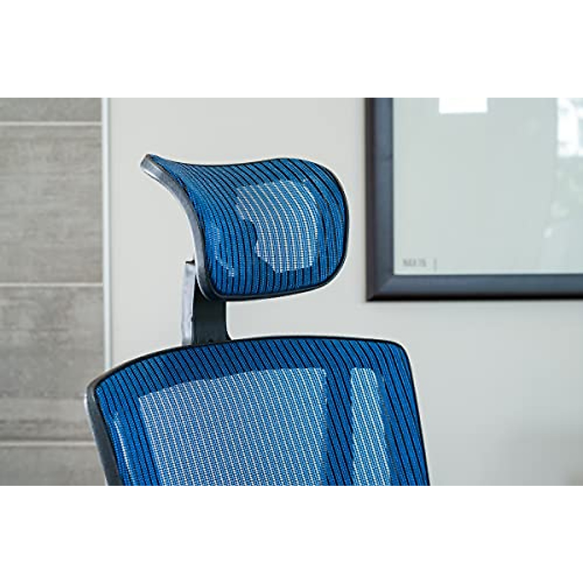 Ergomax MSH112BK Ergonomic Adjustable Home Office All Mesh Desk, Lumbar Support & Back Relief Breathable Chair, 53 inch Max Height, Black