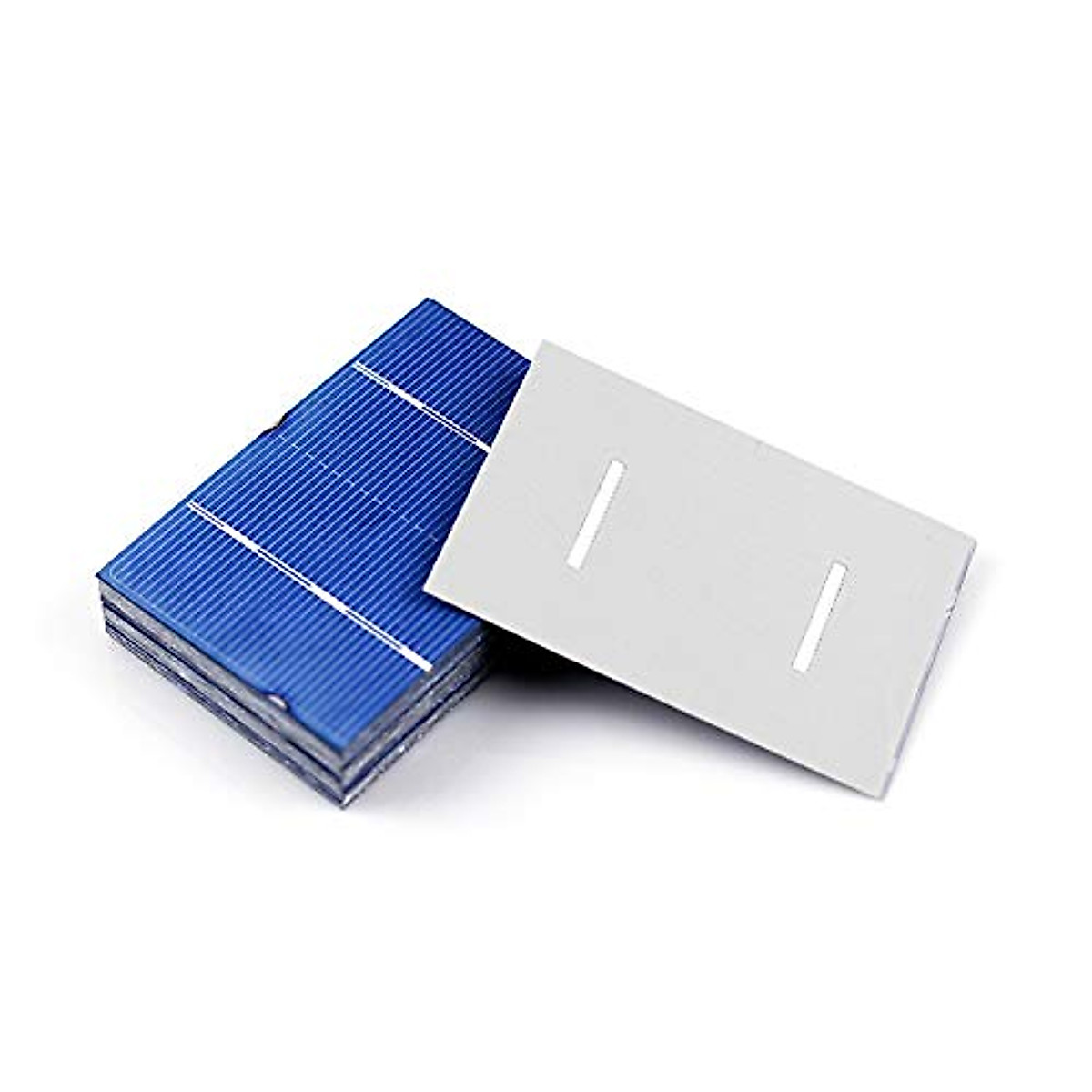Fraflor 100pcs Solar Cell Battery Silicon Power Module for DIY Poly Mini Solar Panel China 0.5V 1.46A 78mm x 52mm