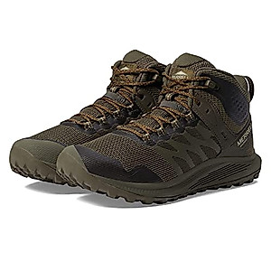 Merrell Men's Nova 3 Tactical Mid Waterproof Military Boot, Dark Olive, 11