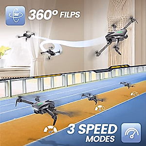 DEERC D70 Mini Drone with Camera,720P HD FPV Foldable Drones,2 Batteries,One Key Start,Headless Mode,Altitude Hold,360 Flip,Drone for Kids,Toys Gifts for Kids