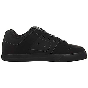 DC Men's Pure Casual Low Top Skate Shoe, Black/Pirate Black, 10 D US