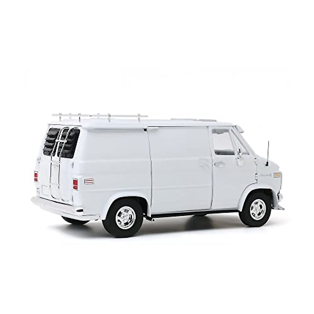 1976 Chevy G-Series Van, White - Greenlight HWY18023-1/18 Scale Diecast Model Car