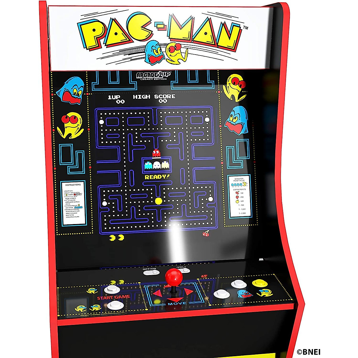 ARCADE1UP PAC-Man 12-in-1 Legacy Edition, 4ft