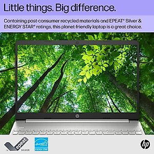 HP 2024 Business Laptop, 15.6" HD Display, AMD Ryzen 5 5500U Processor (6 cores), 8GB RAM, 512GB SSD, AMD Radeon Graphics, Numeric Keypad, Windows 11 Home with USB WiFi Adapter