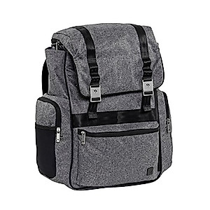 JuJuBe Hatch Durable Traveler/Diaper Dad Bag, XY Collection - Gray Matter