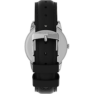 Timex T2H281 Easy Reader 35mm Black Leather Strap Watch