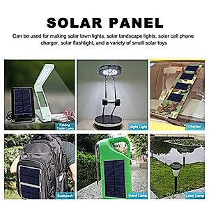 3Pcs Mini Solar Panel DC 6V Polysilicon Solar Cell Charger Module Solar DIY System Kits with 30cm Cable