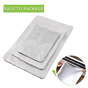 NEOTHIC Mylar Bags - Mylar Aluminum Foil Bags 30 Pieces 3 Sizes,Metallic Mylar Foil Flat Heat Sealing Bags Storage Bags Pouch for Food Coffee Tea Beans (5 x 7 Inch, 6 x 9 Inch, 8 x 11 Inch)