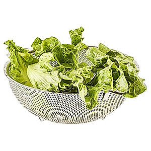 HÖLM 3-Piece Stainless Steel Mesh Micro-Perforated Strainer Colander Set (1-Quart, 2.5-Quart and 4.5-Quart)