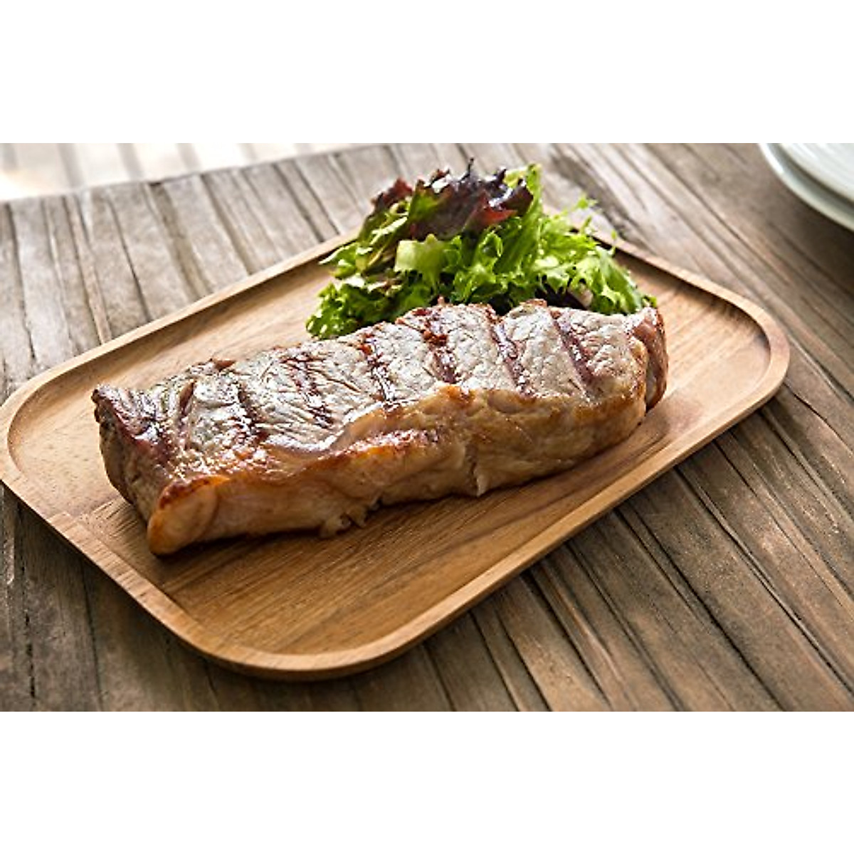 Ironwood Gourmet Small Steak Board, 7.5 x 10.5 x 0.5 inches, Brown