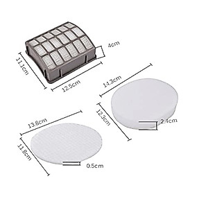 ConPus Hepa & Foam & Felt Filters Replacement for Shark Navigator Professional NV60, NV70, NV70 26, NV71, NV80, NV80 26, NVC80C, NV90, NV95, UV420 Vacuums. Compare to Part # XFF80 & XHF80