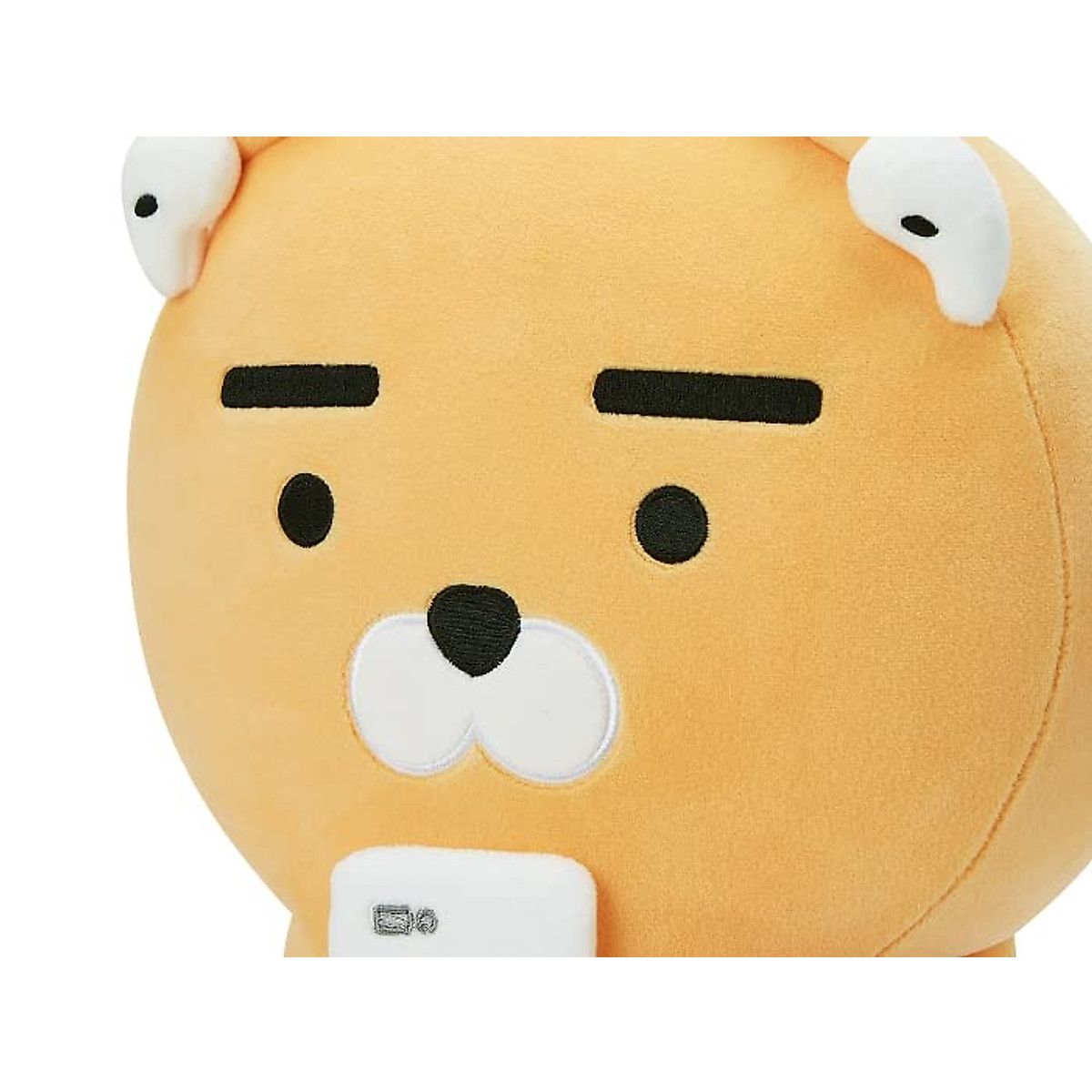 KAKAO Official Merchandise-Checkerboard Pattern Flat Pillow Cushion_Ryan in Checkerboard Pattern Pants and Choonsik in Half Black (Ryan 15.7 inch)