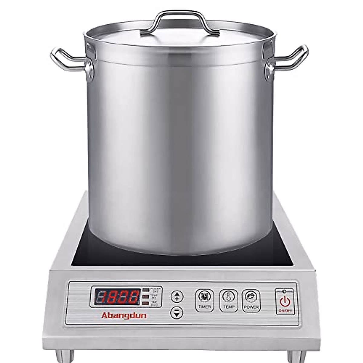 1800W/120V Commercial Range Countertop Burners Commercial Induction Cooktop Hot Plate Portable Electric Stove for Cooking Abangdun