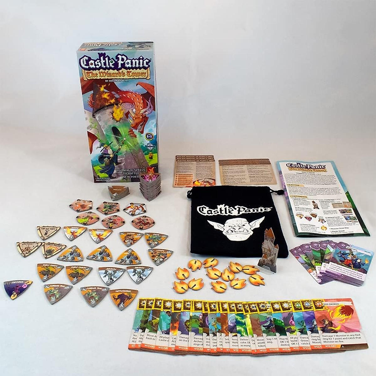 Fireside Games The Wizard’s Tower ⎸Castle Panic Expansion ⎸Board Game for Adults and Family ⎸Cooperative Board Game ⎸Ages 8+ ⎸for 1 to 6 Players