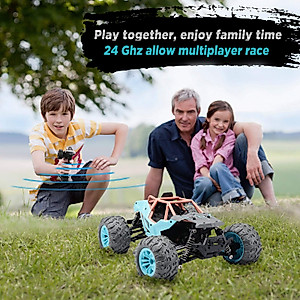 SainSmart Jr. 1:14 Off Road RC Car, 4WD Remote Control High Speed Rock Crawler for Boy Kids Adults