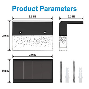 LETRY Solar Deck Lights 8 Pack, Solar Step Lights Outdoor, Warm White/Color Changing Color Glow Solar Fence Light for Patio Garden Yard