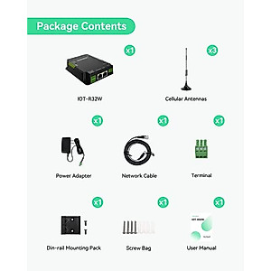 【Upgrade】 LINOVISION Industrial 4G LTE Router for AT&T, T-Mobile and Verizon, Support WiFi, Dual SIM Cards, RS485, DI/DO, Secure VPN Access, Cloud Management, Cellular Router for M2M/IOT Application