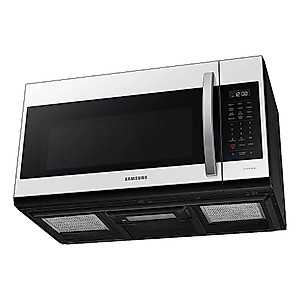 Samsung ME19CB704112 1.9 Cu. Ft. Bespoke White Glass Smart Over-the-Range Microwave