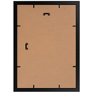 wallsthatspeak Elements 11x14 Picture Frame, Wall Hanging Black Frame Displays Vertically or Horizontally with Attached Hardware, Includes High Clarity Glass