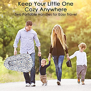 Infant Lounger Baby Nest Replacement Cover | Hypoallergenic | Premium | [Fits Dockatot Deluxe+] (Cover Only) (Flowers)