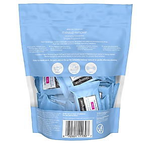 Neutrogena Fragrance-Free Makeup Remover Cleansing Towelette Singles, Individually-Wrapped Daily Face Wipes 20 ct