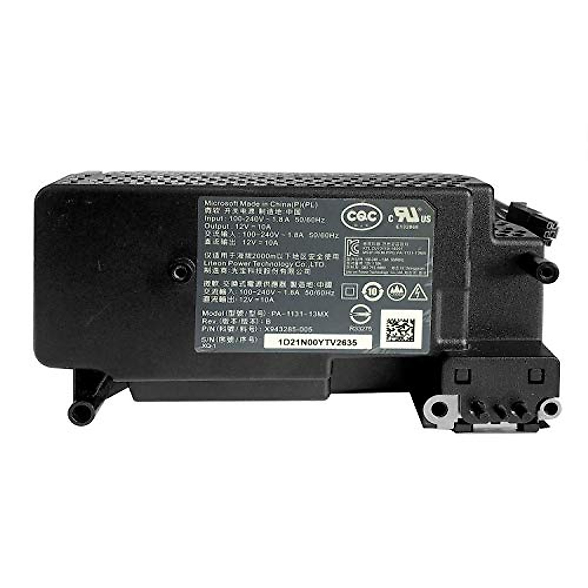 chenlan Replacement Internal Power Supply AC Adapter Brick PA-1131-13MX N15-120P1A for Xbox One S (Slim) 1681 Part Number:X943285-004 X943285-005 X943284-004
