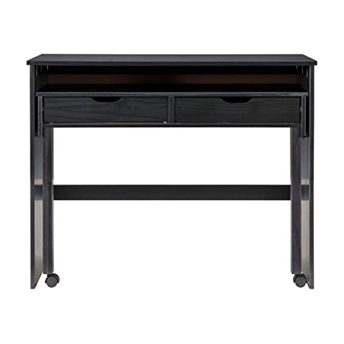 Linon Home Decor Products Black Extendable Console Linon Corinne Desk