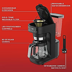 Instant Infusion Brew Plus 12 Cup Drip Coffee Maker, From The Makers of Instant Pot, with Adjustable Brew Strength, Removable Water Reservoir, and Warming Plate with 3 Temperature Settings, Black