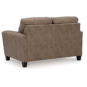 Signature Design by Ashley Navi Loveseat, 61" W x 38" D x 39" H, Dark Brown