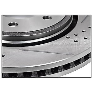 Front and Rear Brake Rotors & Ceramic Brake Pads replacement for Ford Explorer Flex Taurus Lincoln MKS MKT