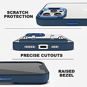 DOB SECHS for iPhone 12 Case with Strap, Crossbody Phone Case for iPhone 12 Pro, Clear Hard Acrylic PC Cover Slim Case Neck Lanyard Phone Case for Women, Adjustable Detachable Strap, Blue