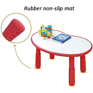DOUBAO Children's Table and Set Kindergarten Can Be Raised and Lowered Plastic Baby Game Table Graffiti Belt Storage Tablo