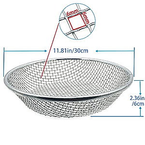 YUEBM Gardening Sand Soil Compost Sifter Perfect for 5 Gallon Bucket (1, 1/4 Inch)