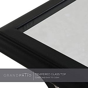 Grand patio Rocking Chairs Patio Chairs Bistro Sets Conversation Chair Set Indoor Outdoor Chat Set Motion Chair A Comfortable Shake of 5-10° Unique Design Patio Set with Grey Cushions 3-Piece