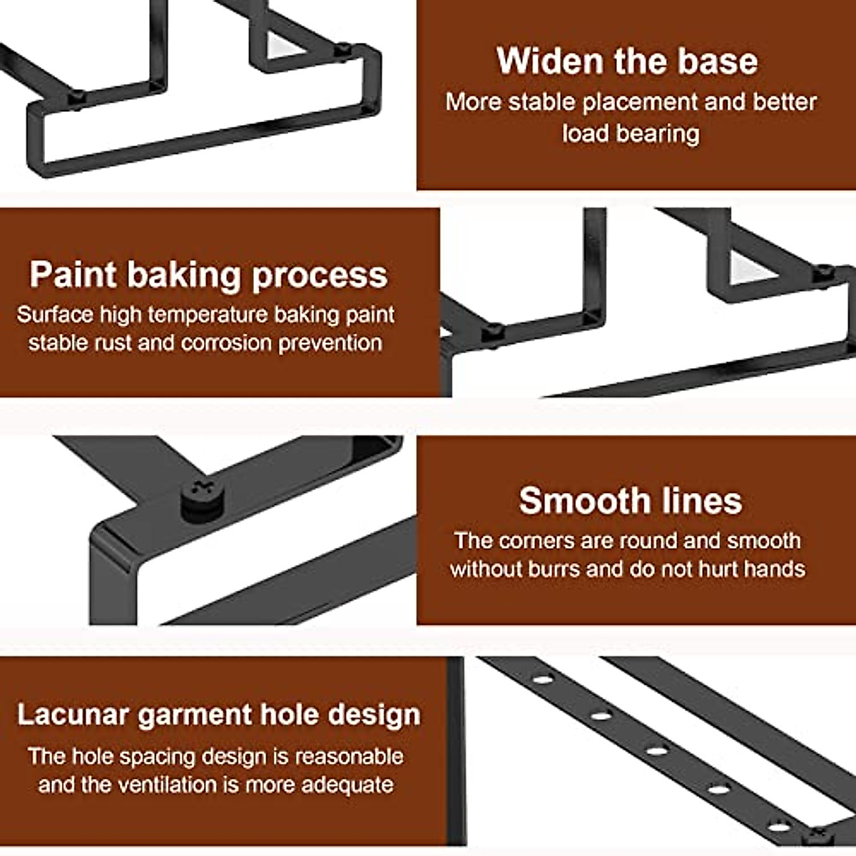 MISNODE Clothes Hanger Holder Hanger Organizer 7x6x11 inch Carbon Steel Hanger Storage Hanger Rack Hanger Caddy for Laundry Dry Cleaning Room