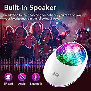 Galaxy Light Projector for Bedroom, White Noise Star Projector Light,Remote Led Galaxy Light Ceiling Projector,Bluetooth Music Galaxy Projector Night Light for Kids,Galaxy Night Light for Kids Gifts