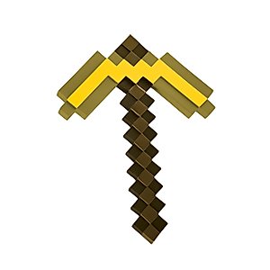 Disguise Minecraft Gold Pickaxe, Official Minecraft Costume Accessory for Kids, One Size