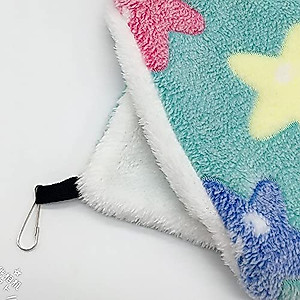 WODMB Small Pet Hammock Hanging Beds Cage Small Animal Hammock Comfortable Double-Layer Plush Cotton Hanging Cage (Color : A, Size : S Code)