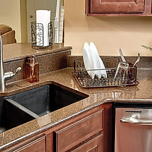 iDesign Steel Free-Standing Paper Towel Holder, The Twigz Collection – 7.5" x 7.5" x 8", Bronze