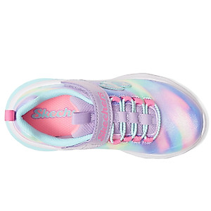 Skechers Unisex-Child Coastline Sneaker, Lavender/Multi, 2 Little Kid